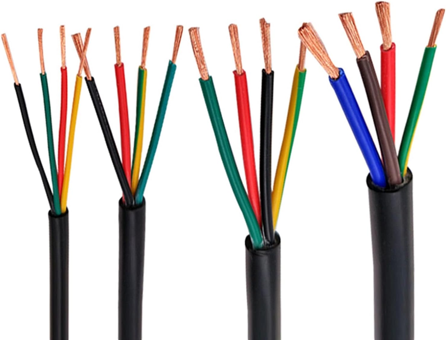 Filo Elettrico,Cavo Elettrico Cavo nero 22AWG 0.3mm 2 Core 3 Core 4 ...