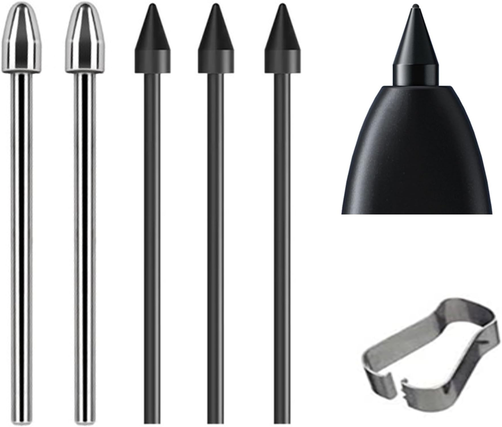 Amazon.com: (2*Metal+3*Soft Tips) Tab S6 Lite/S7/S8/S9/S10 Pen Tips ...