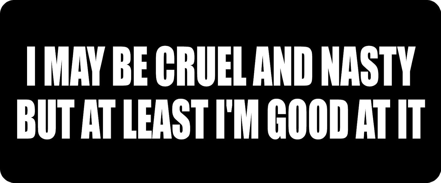 Amazon.com: 1080 Graphics 3 - I May Be Cruel and Nasty Hard Hat/Biker ...