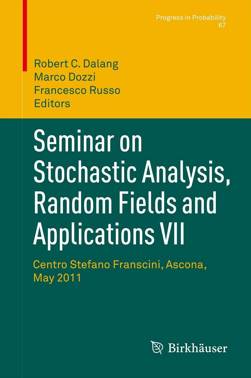 Amazon.com: Seminar on Stochastic Analysis, Random Fields and ...