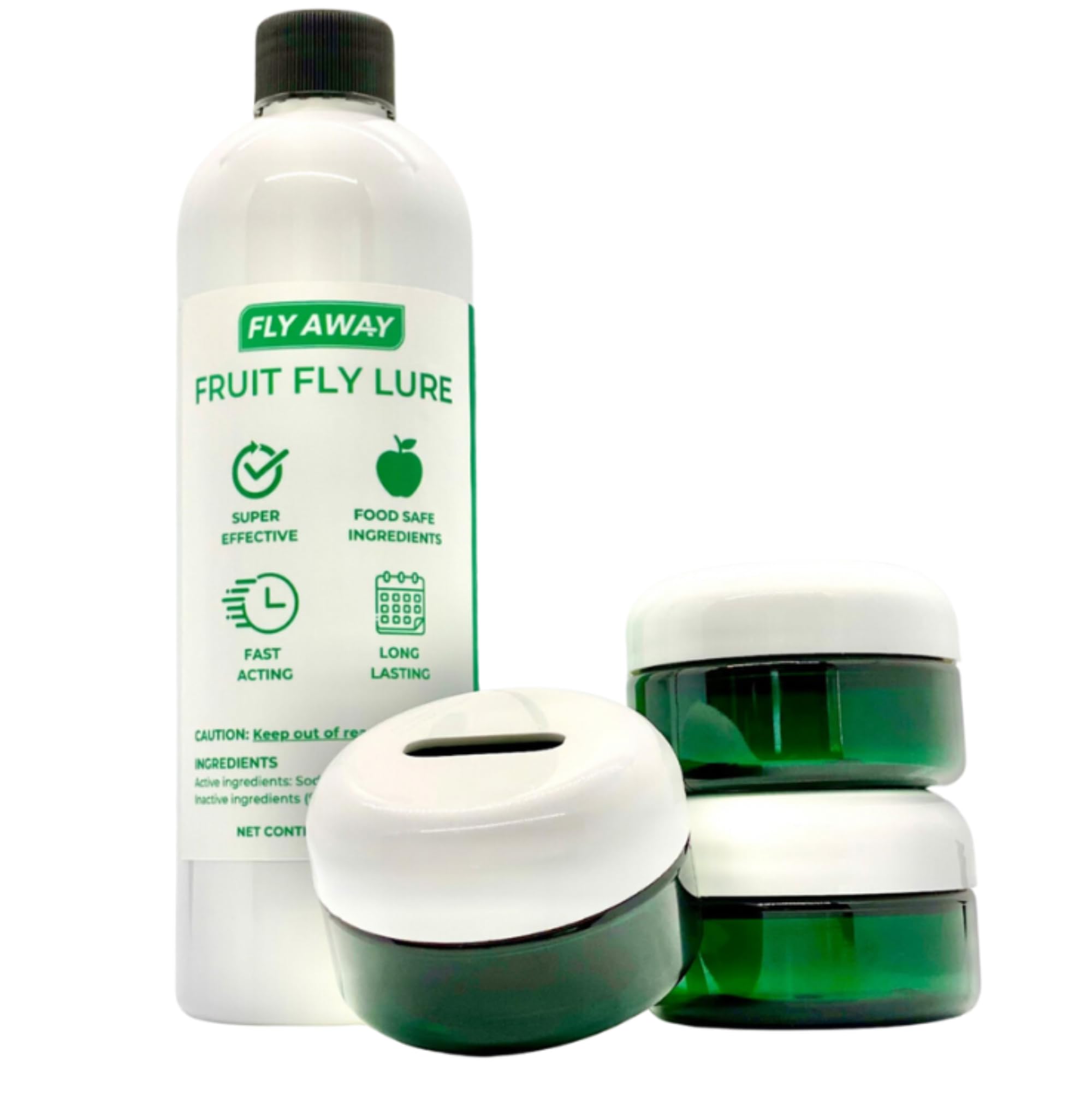 Amazon.com : Fly Away - Fruit Fly Trap Kit: 3X Reusable Fruit Fly Traps ...