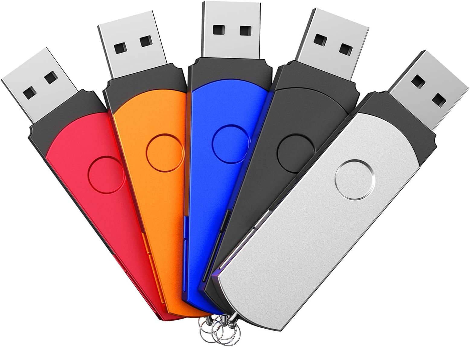 Amazon.com: FEBNISCTE 5 Pack 64GB Flash Drive, USB 2.0 Thumb Drives ...
