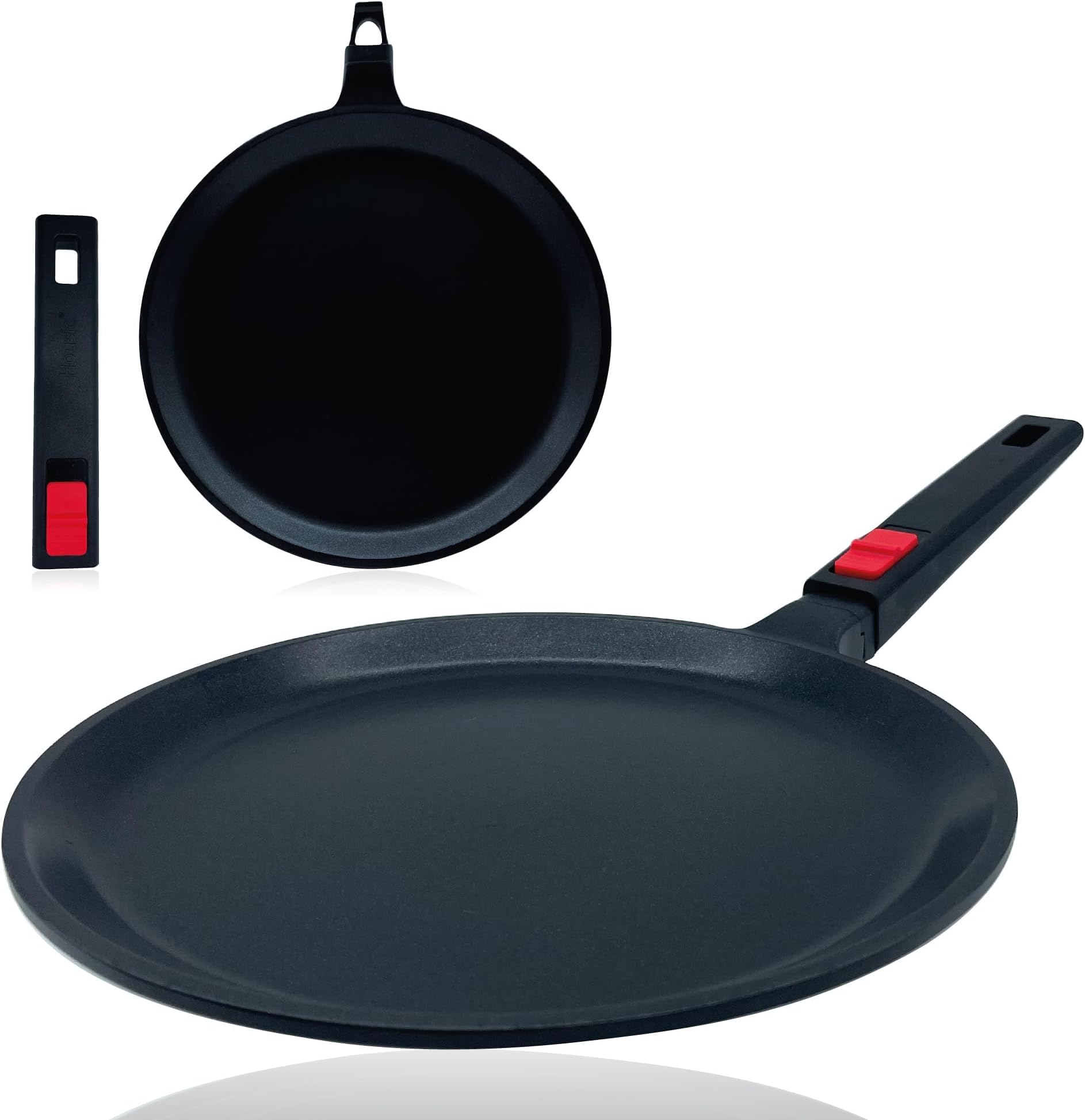 Amazon.com: Nonstick Pancake Griddle, Crepe Pan, Pizza Pan & Comal ...