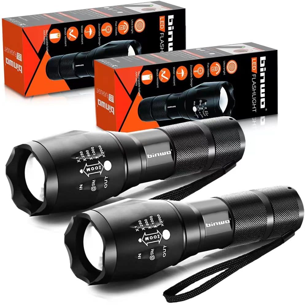 Amazon.com: Decaker TC1200 Tactical Flashlight Super Bright 1200 Lumens ...