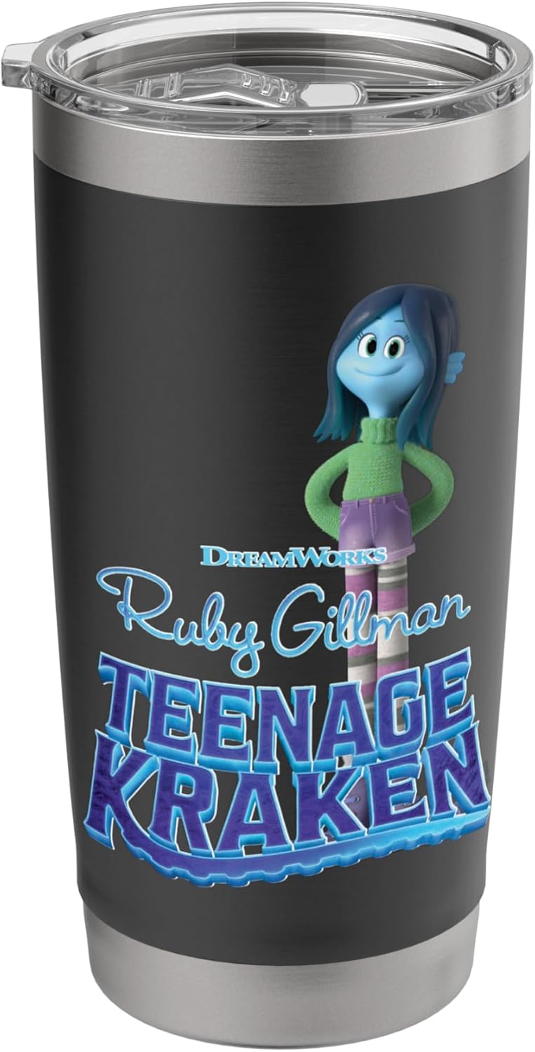 Amazon.com | DreamWorks Ruby Gillman, Teenage Kraken Stainless Steel Insulated Tumbler: Tumblers ...