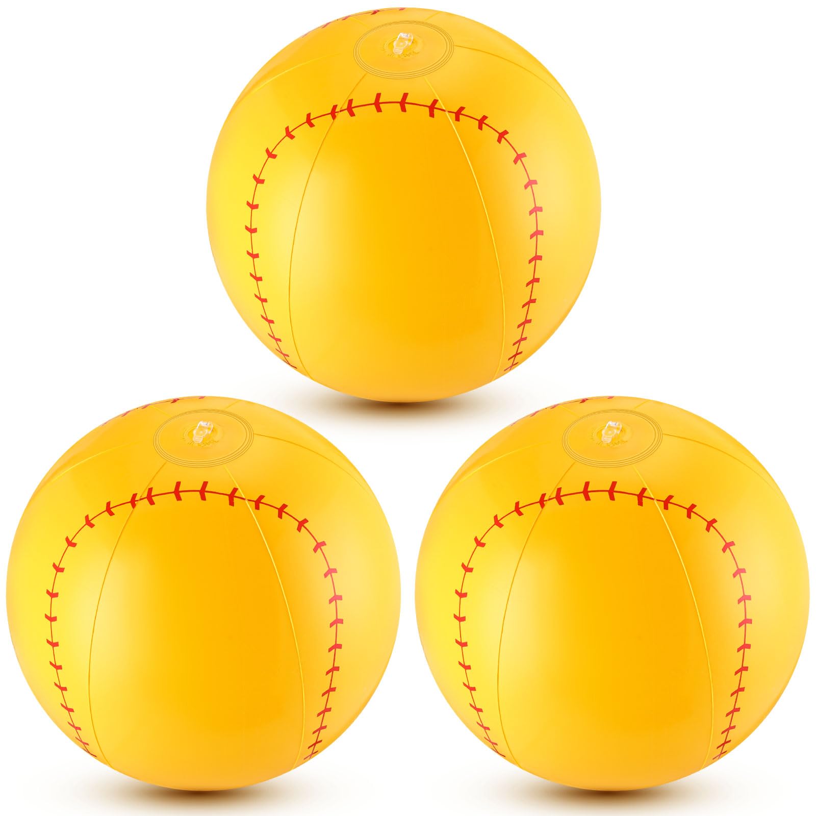 Snapklik.com : Poen 12 Inch Inflatable Softball Beach Balls Softball ...