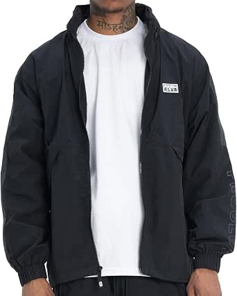 Amazon | [PRO CLUB] プロクラブ FULL COUNT WINDBREAKER JACKET BLACK × BLACK ...