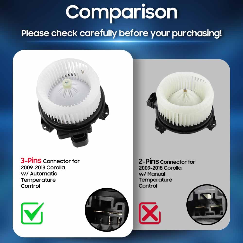 Prius Heater Blower Motor New Blower Motor For Toyota Corolla & Prius ...
