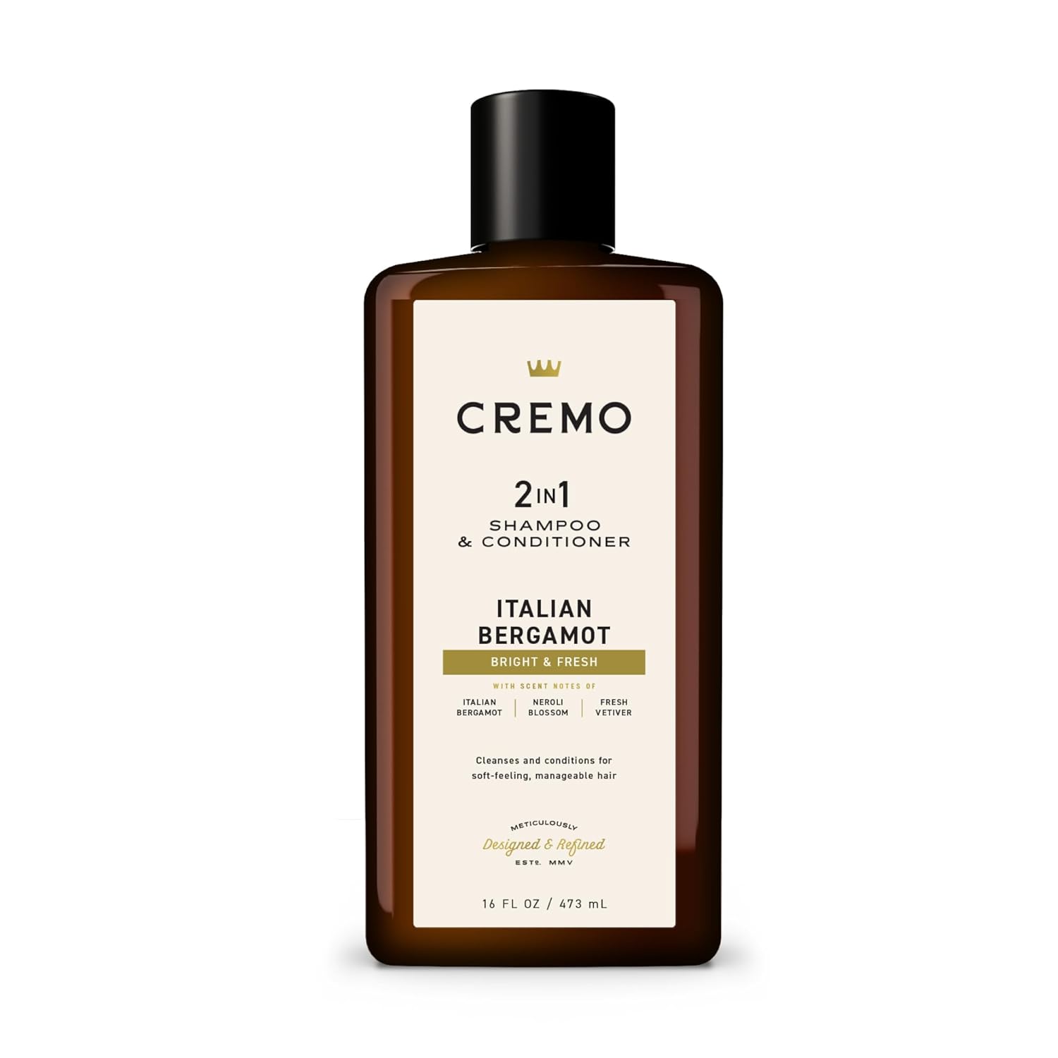 Amazon.com: Cremo Italian Bergamot 2 in 1 Shampoo & Conditioner for Men ...