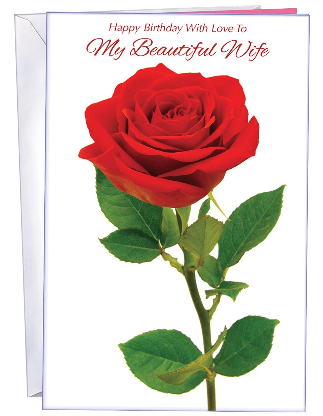 Amazon.com : Chuck's Card-O-Rama - Wife Birthday Card - Large Card ...