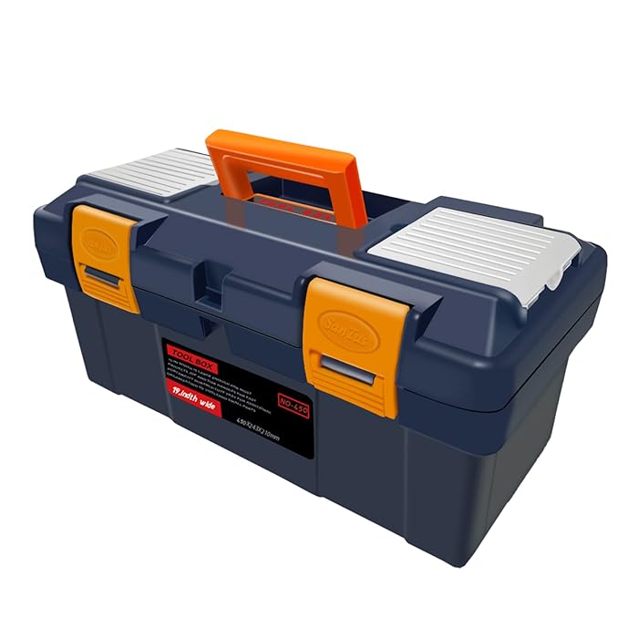 Buy Santus Tool Box 19 Inch Plastic Large Tool Box With Portable Tray ...