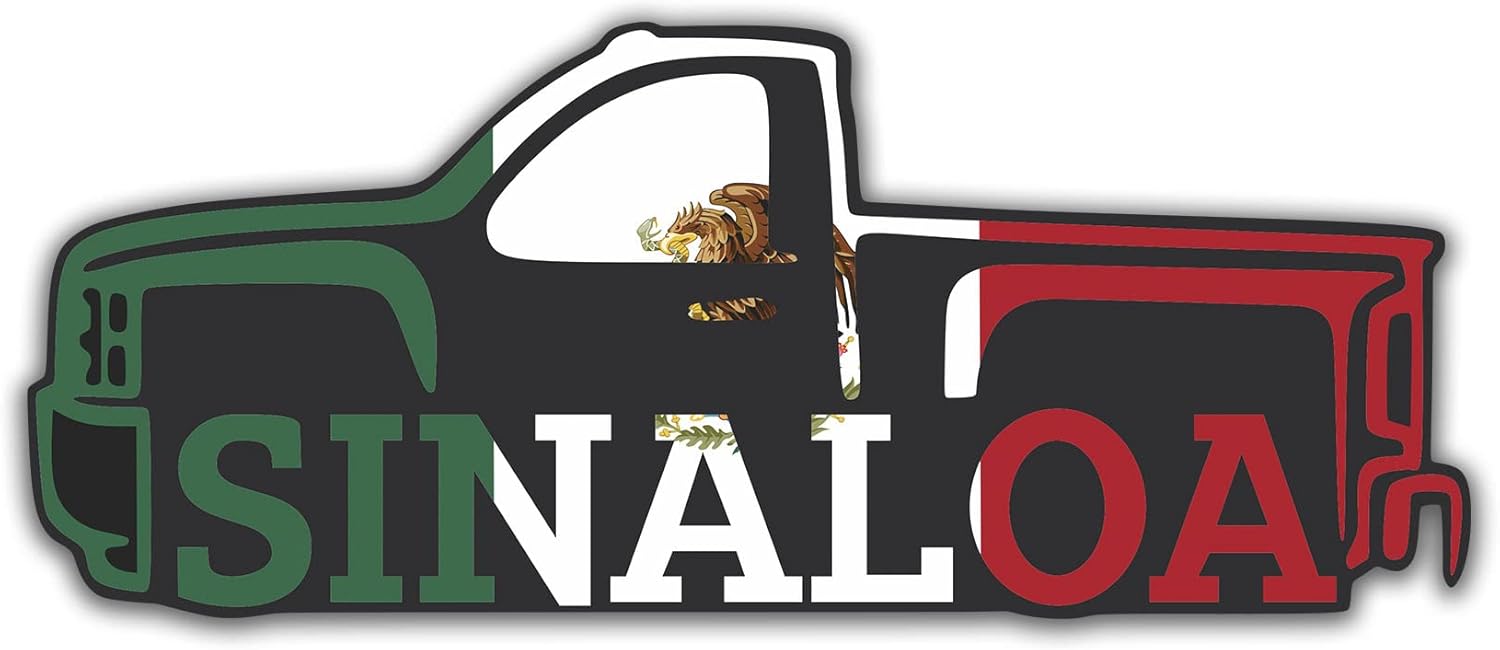 Amazon.com - Edward Mexico Sticker Sinaloa SIN Decal Mexico State Truck ...
