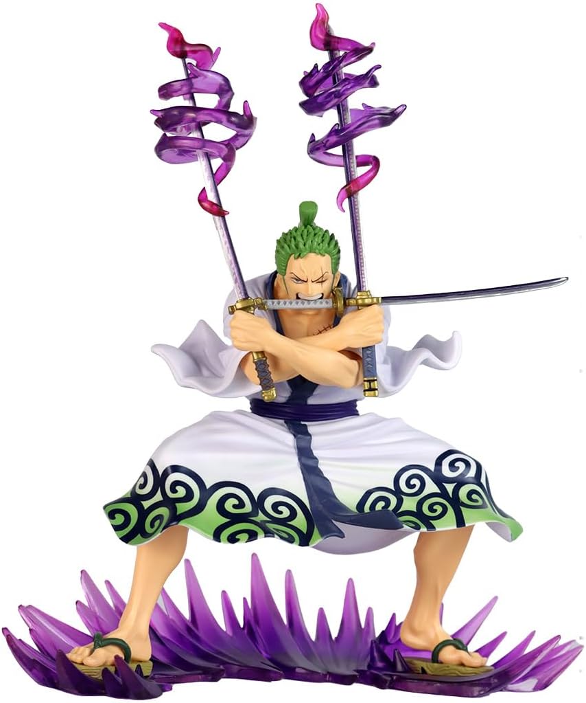 Amazon.com: Banpresto one piece - roronoa zoro - figurine dxf 13cm ...