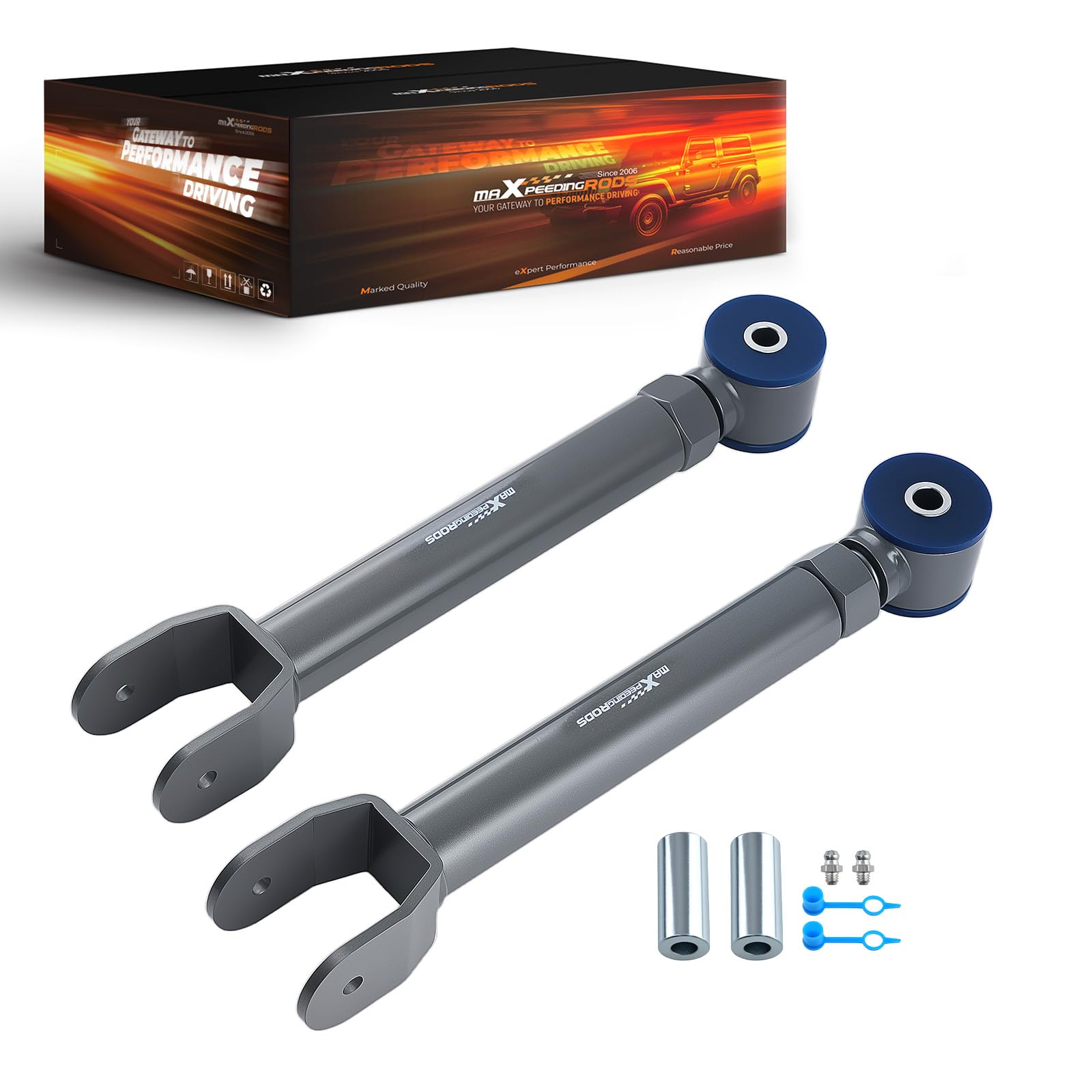 Snapklik.com : maXpeedingrods Adjustable Front Upper Control Arms For ...