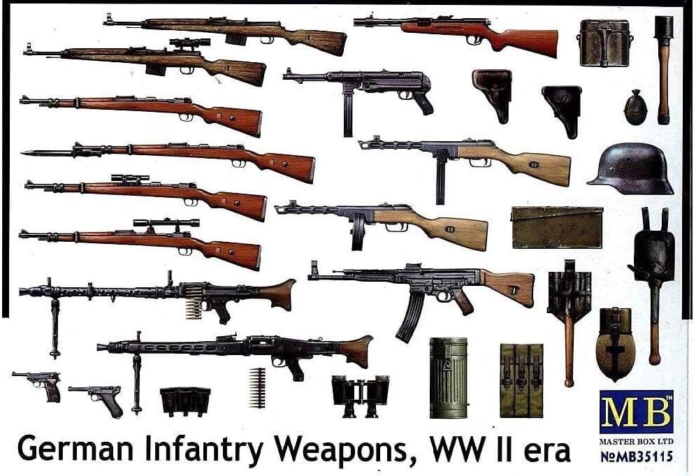 Amazon.com: Master Box 1/35 German Infantry Weapons, WW II era : Arts ...