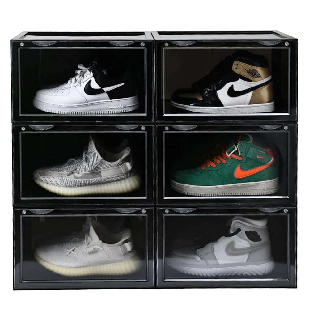 AYSIS Multipurpose Sneaker Containers Bins, Shoe Storage Box, Clear ...