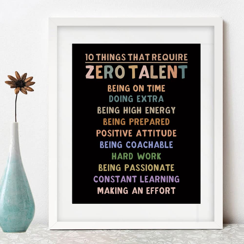 Snapklik.com : 10 Things That Require Zero Talent, Motivational Poster ...