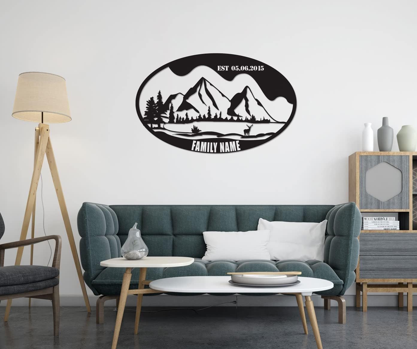 Amazon.com: Personalized Name Sign Metal Wall Art and Decor, Custom ...