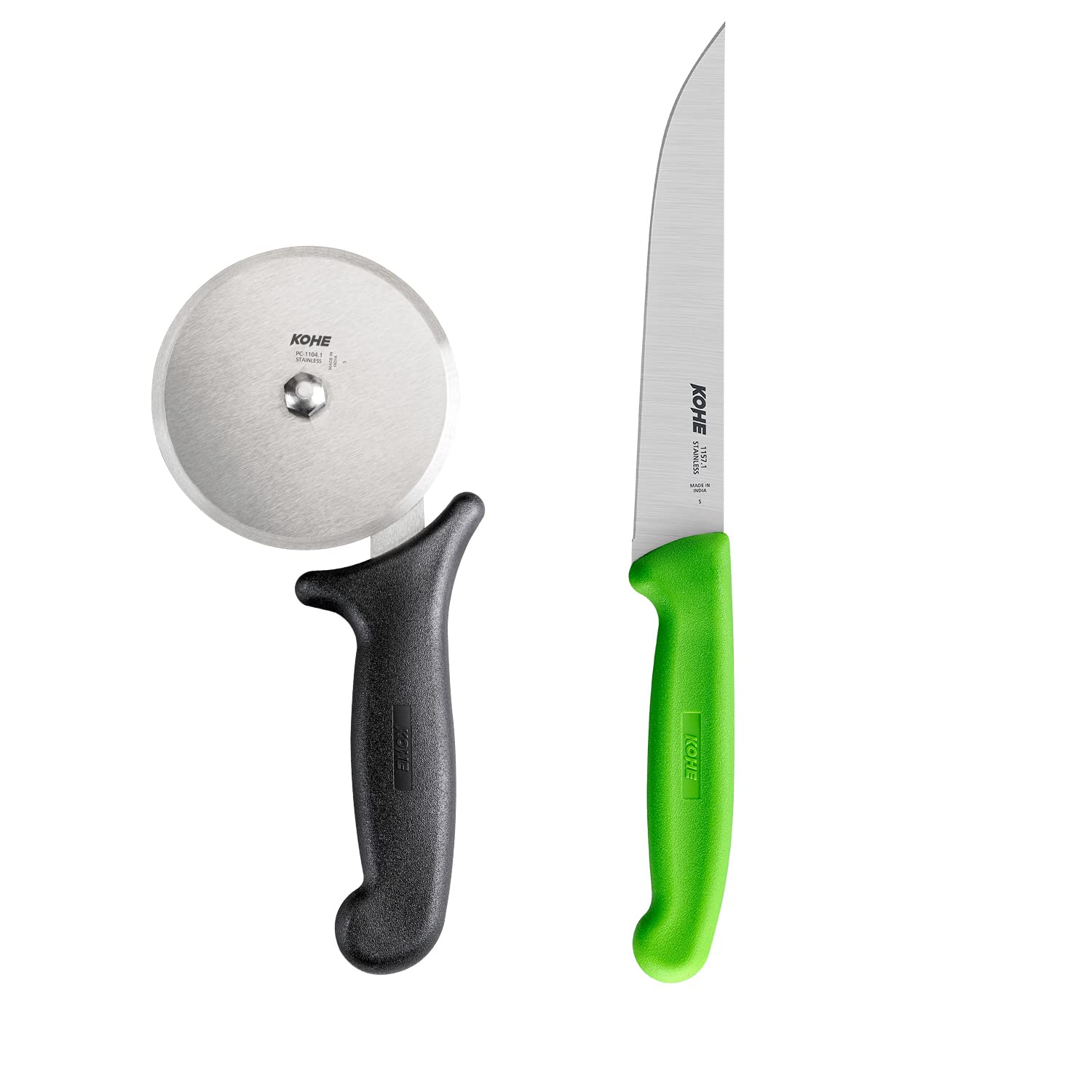 Buy KOHE Premium Stainless Steel Utility Kitchen Knife & Pizza Cutter ...