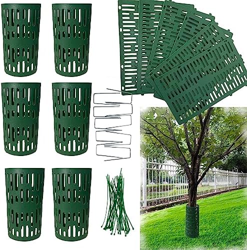 [ 6 Pack ] Tree Trunk Protector Wrap,Mesh Plant Covers Tree Tubes for ...