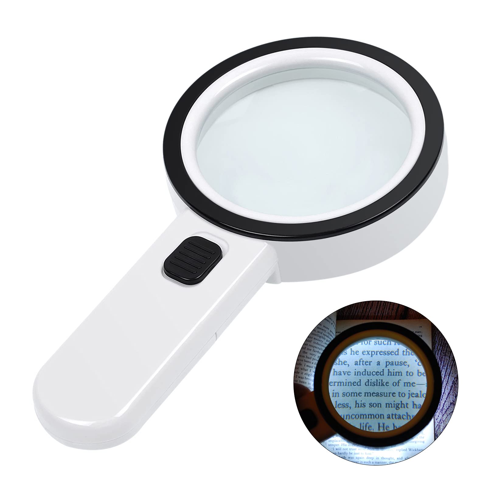 Buy AIXPIMagnifying Glass With Light 30X Handheld Large Magnifying