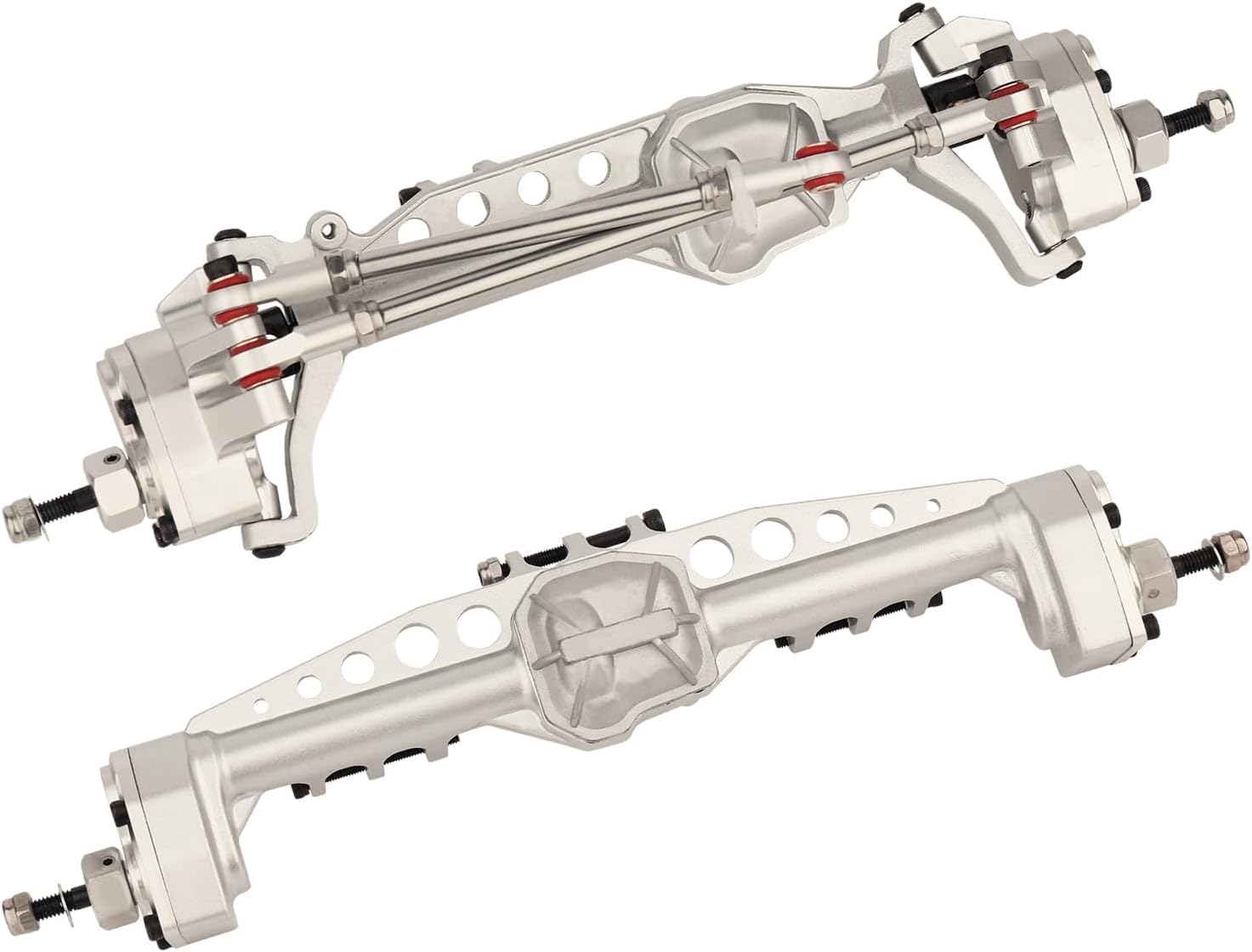 Amazon.com: ZIJOT CNC Metal Front and Rear Portal Axles for 1/10 RC ...