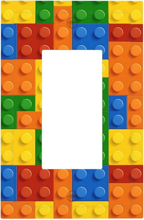 Building Blocks Theme Colored Bricks Print Decorative Outlet Covers 1 ...