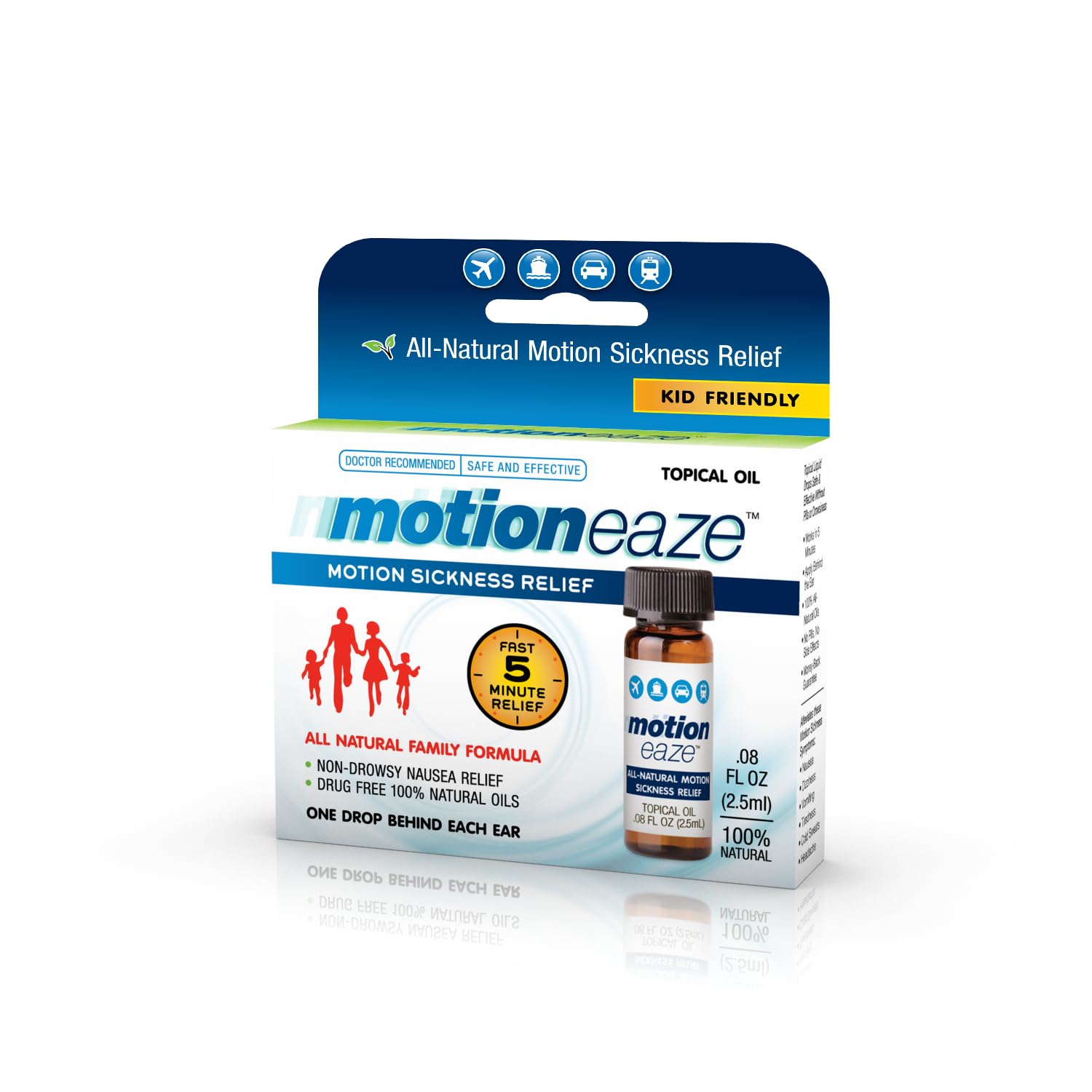 Amazon.com: MotionEaze Non-Drowsy Motion Sickness Relief - All Natural ...