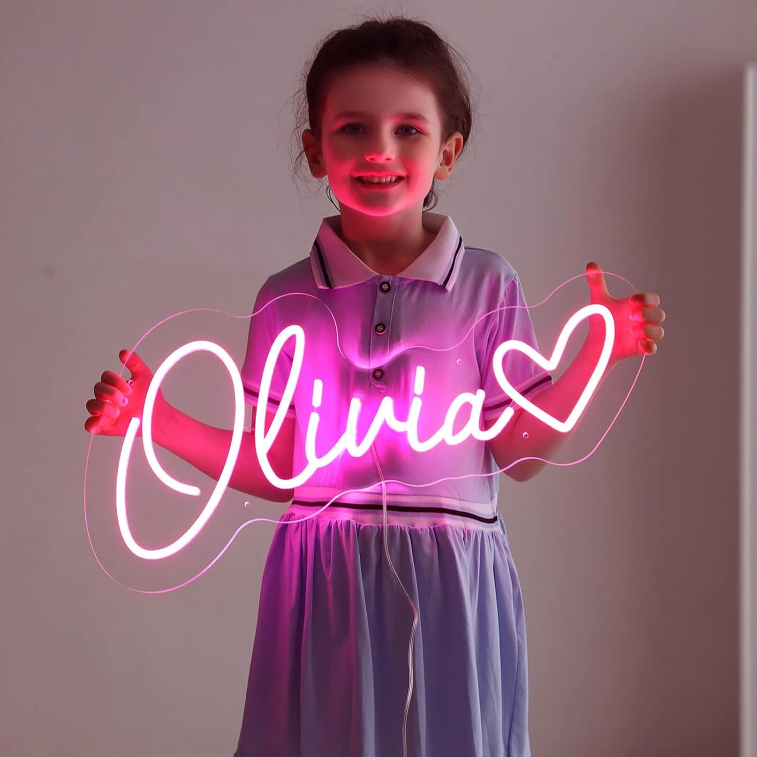 Qzeuoucu Custom Neon Sign,LED Neon Sign Customizable For room Decor ...