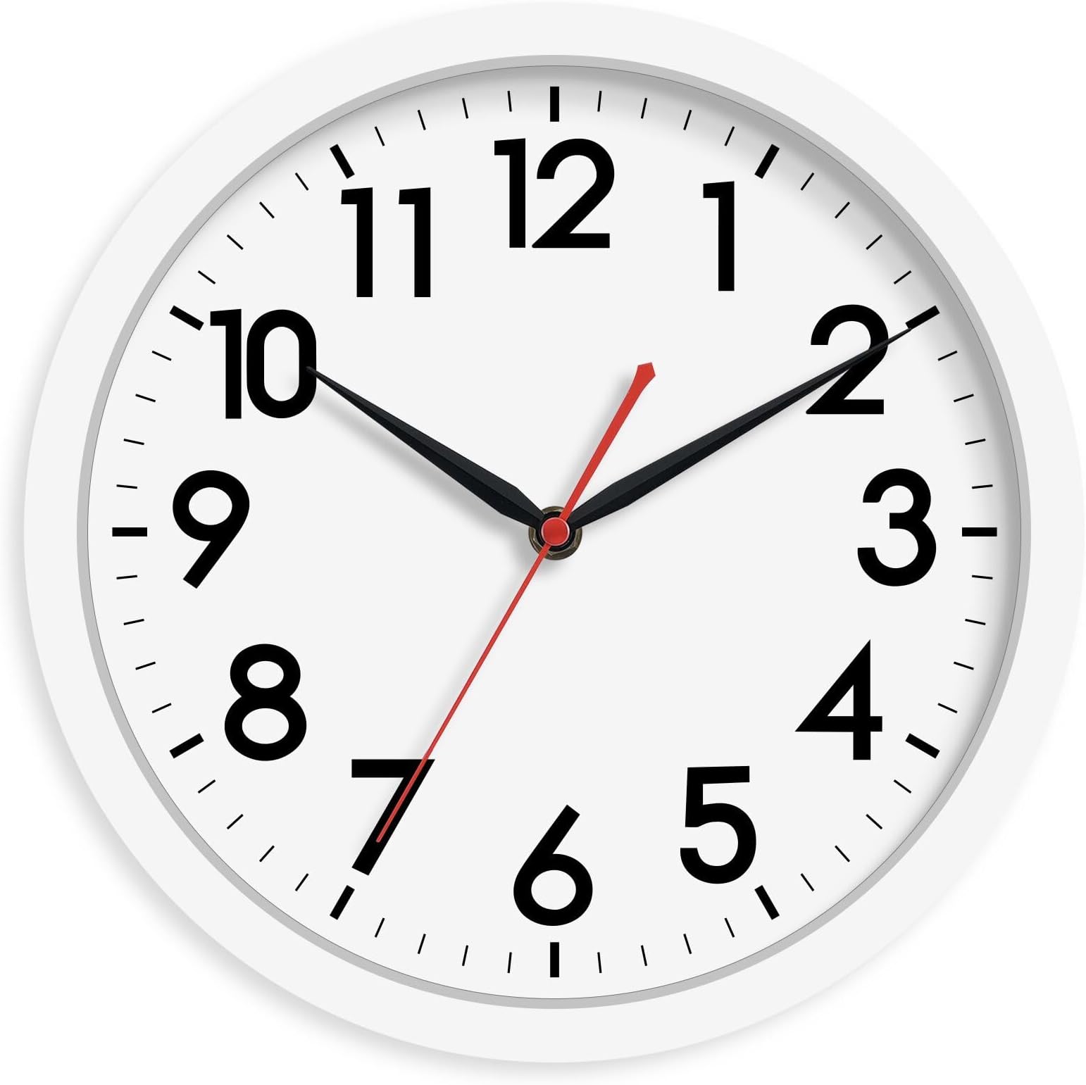 Amazon.com: Westclox 461761 Basic Wall Clock, 10", White : Home & Kitchen