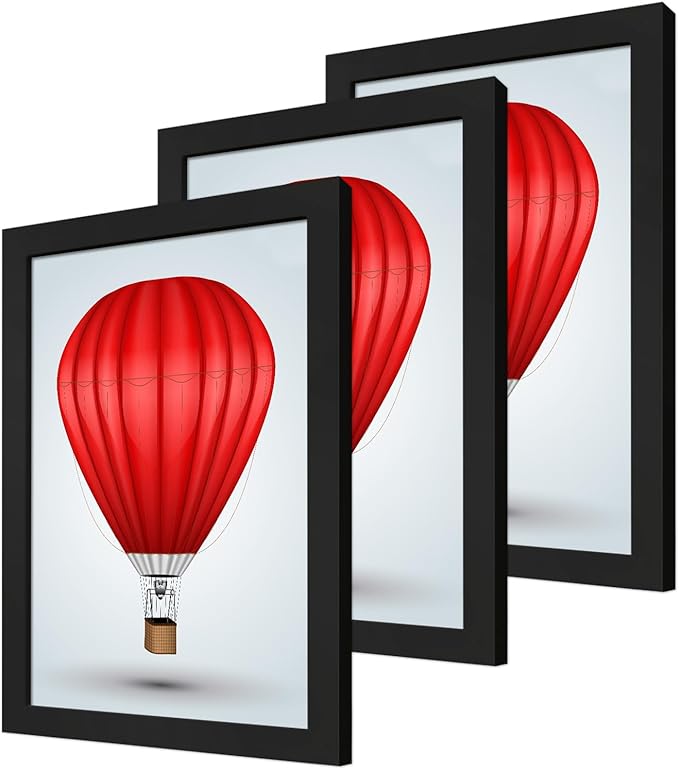 Amazon.com: DABLUE 20x28 Picture Frame Black Solid Wood Frame 20 by 28 ...