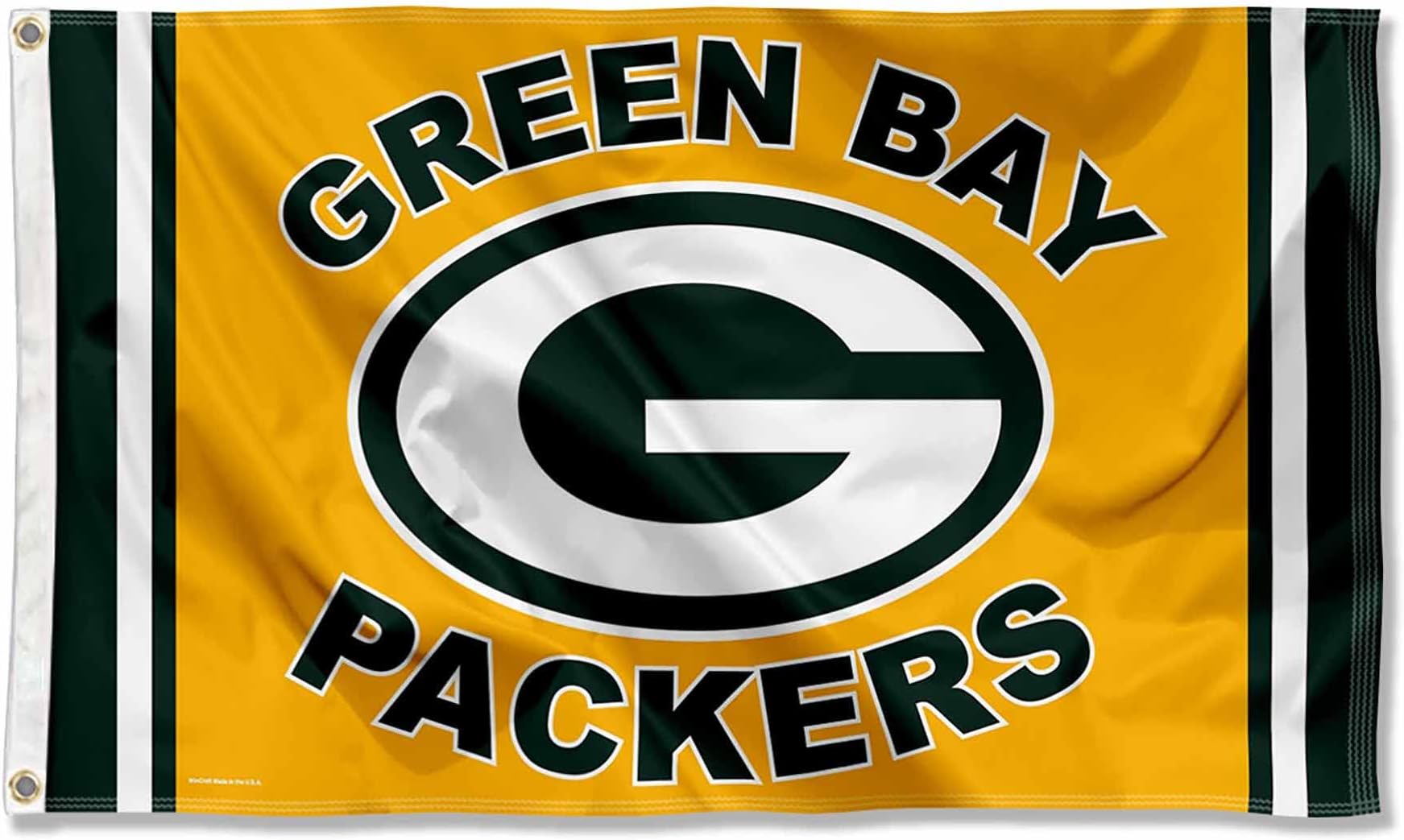 Amazon.com : Green Bay Packers Gold Flag Large 3x5 Banner : Sports ...