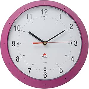 Amazon.com: ALBA HORMUR Wall Clock Pink : Home & Kitchen