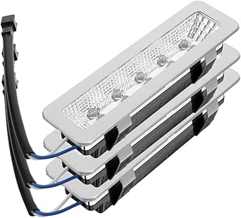 NUOBESTY 3 Lámparas De Repuesto Para Campana Extractora Lámpara LED Rectangular Para Cocina De ...