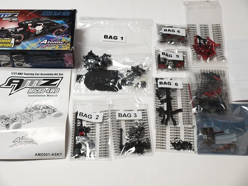 Amazon | 【M965】Atomic AMZ MICRO 4WD ツーリングカー 欠品？（1/27 アンプ サーボ モーター マイクロ ...