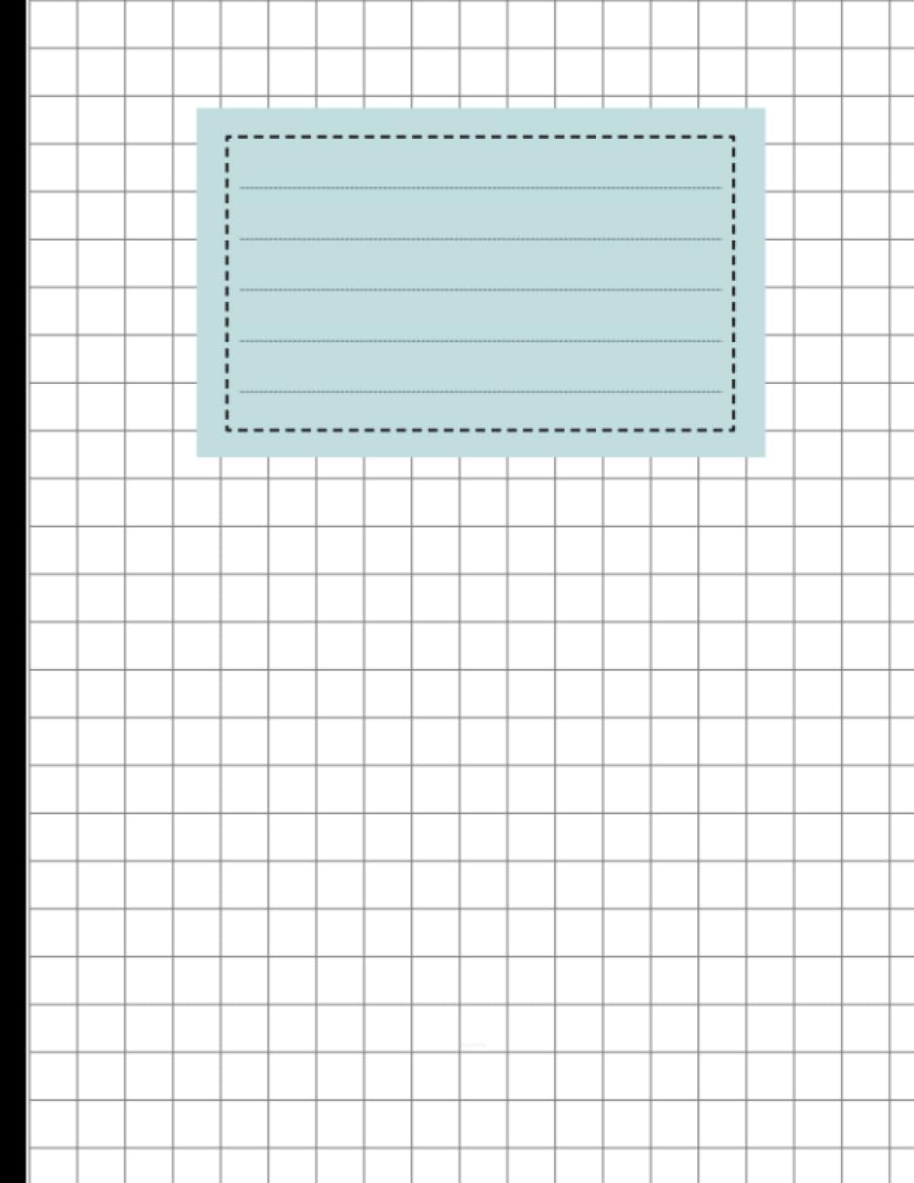 A4 Exercise Book Squared: Squared Paper 10mm | Gridded Notebook 44 ...