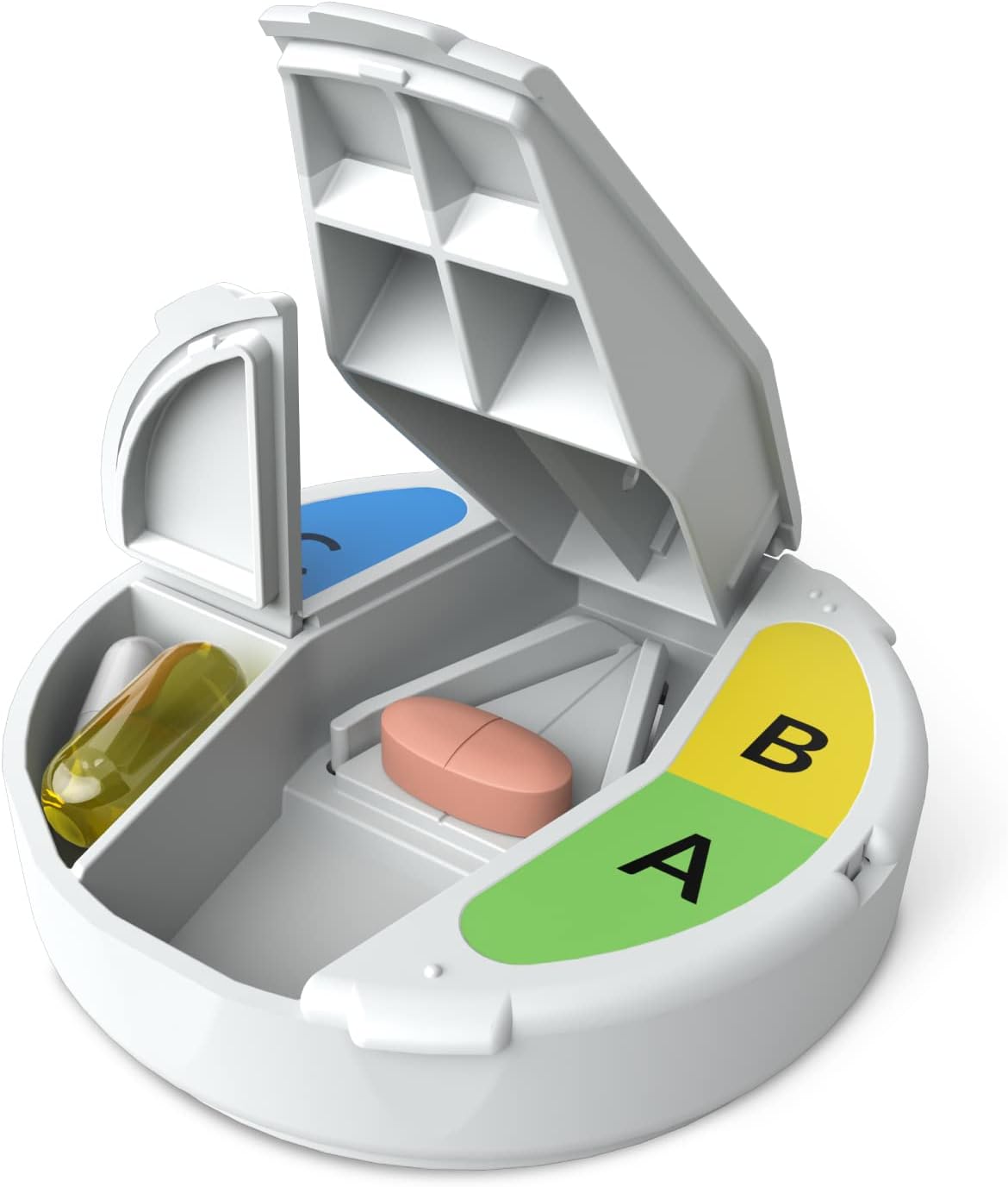 Amazon.com: Carroself Smart Design Pill Dispenser Organizer with 4 ...