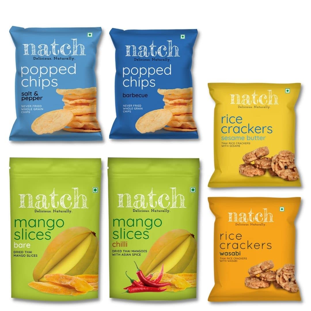 Natch Guilt Free Snacks, Try Them All Variety Bundle, All Natural ...