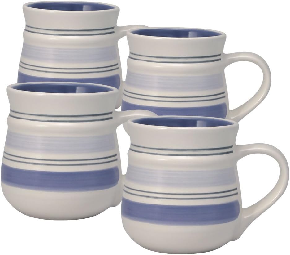 Amazon.com: Pfaltzgraff Brushed Reactive Mug, Set Of 6, 15-Ounce ...