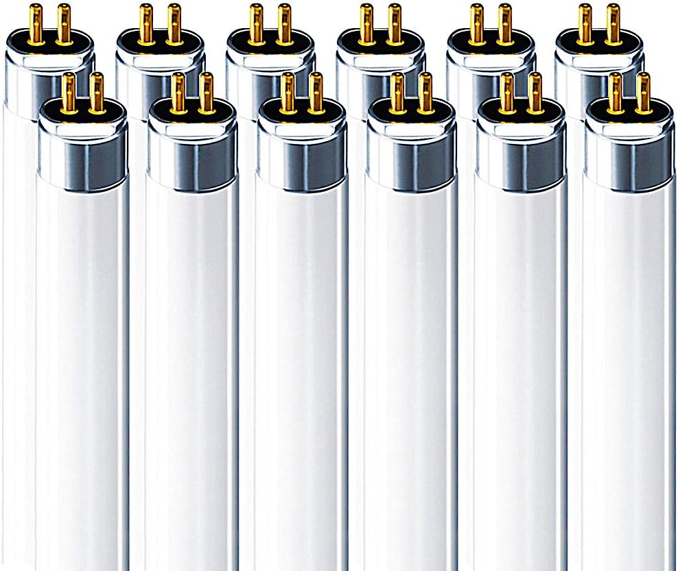 LUXRITE F54T5/841/HO 54W 46 Inch T5 Fluorescent Tube Light Bulb, 4100K ...