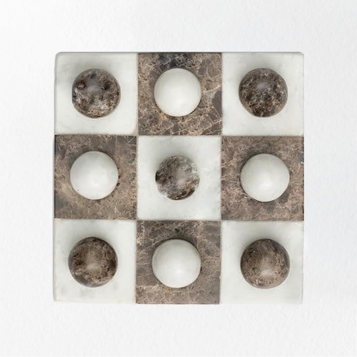 Amazon.com: Dual Marble Classic Tic-Tac-Toe Board, Tic-Tac-Toe Board,Decorative Marble Board ...