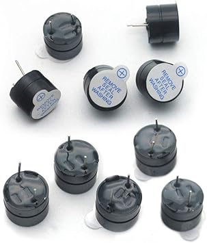 10x 5V Active Buzzer Long Continous Beep Tone Alarm 12mm Active Piezo ...