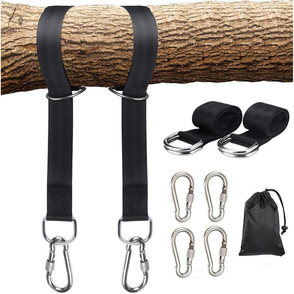 Kaxich 2pcs Tree Swing Hanging Straps, 1.5m/5ft Extra Long Straps with ...