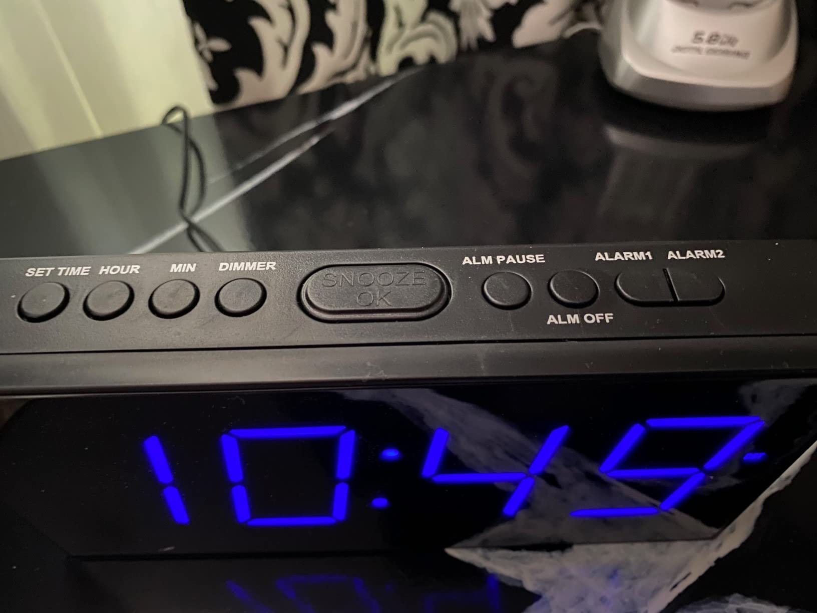 $3/mo - Finance Alarm Clock for Bedroom, 2 Alarms Loud LED Big Display ...