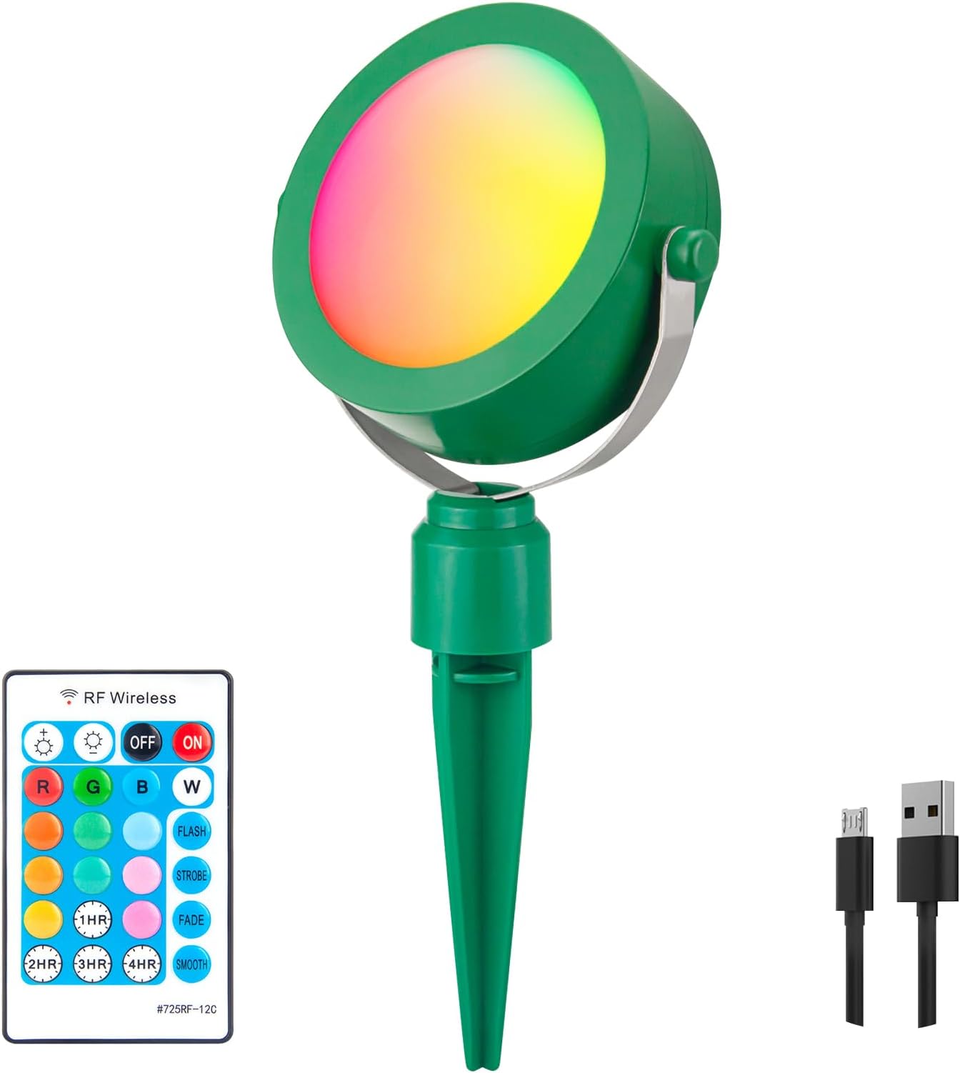 Pwysara 2-in-1 LED Motion Sensor Outdoor Spotlight, IP44 Waterproof 450 ...