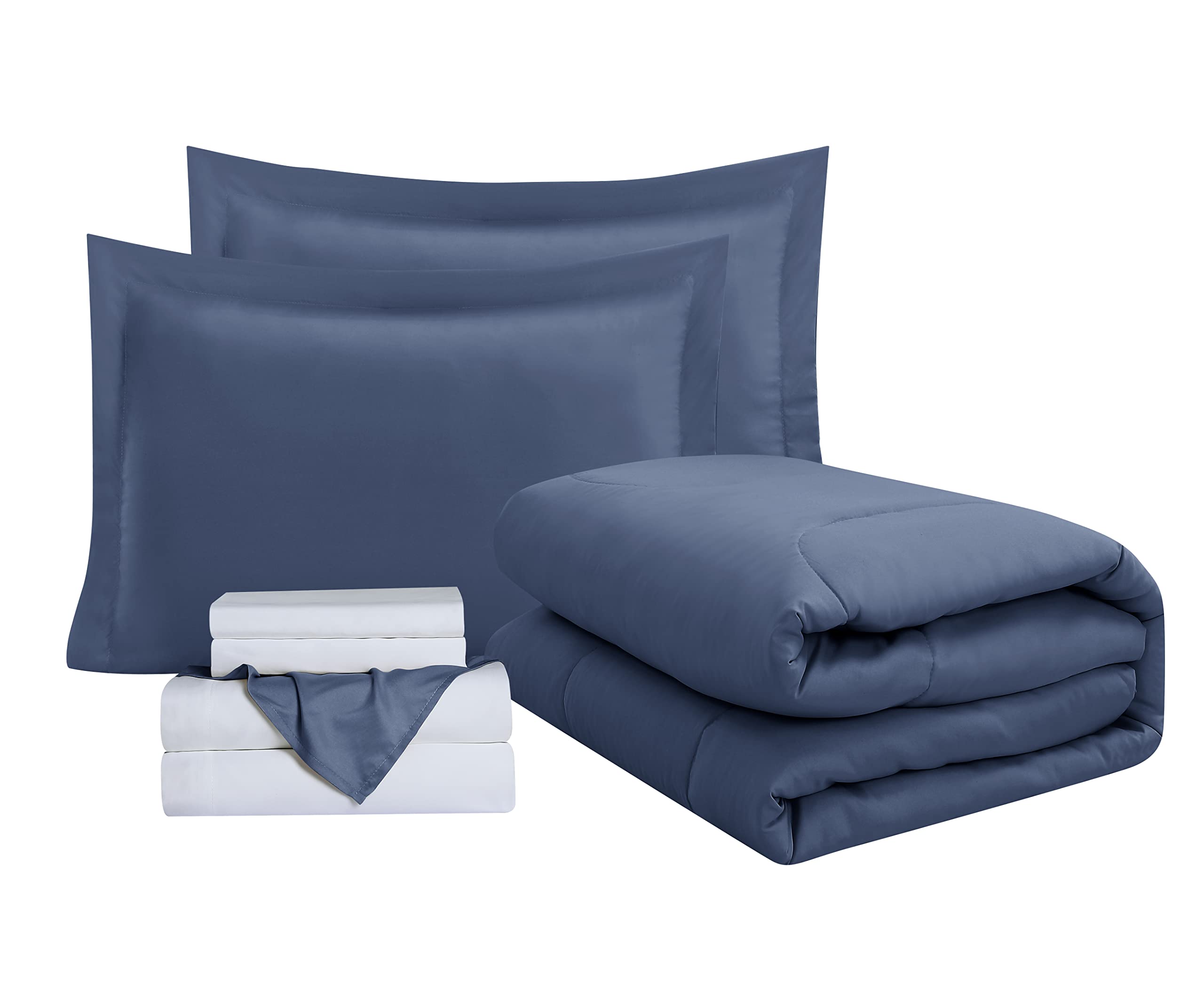 Cathay Home Basic Bedding Home Essential Ultra Soft Light Weight 8PC ...