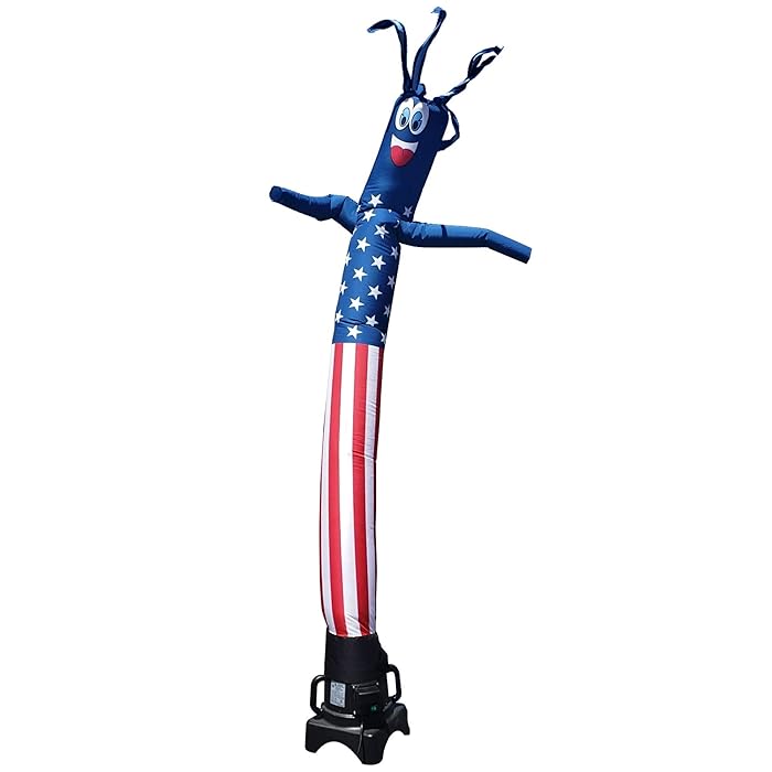 Buy American Flag USA 8 foot Tall Inflatable Tube Man Air Powered ...