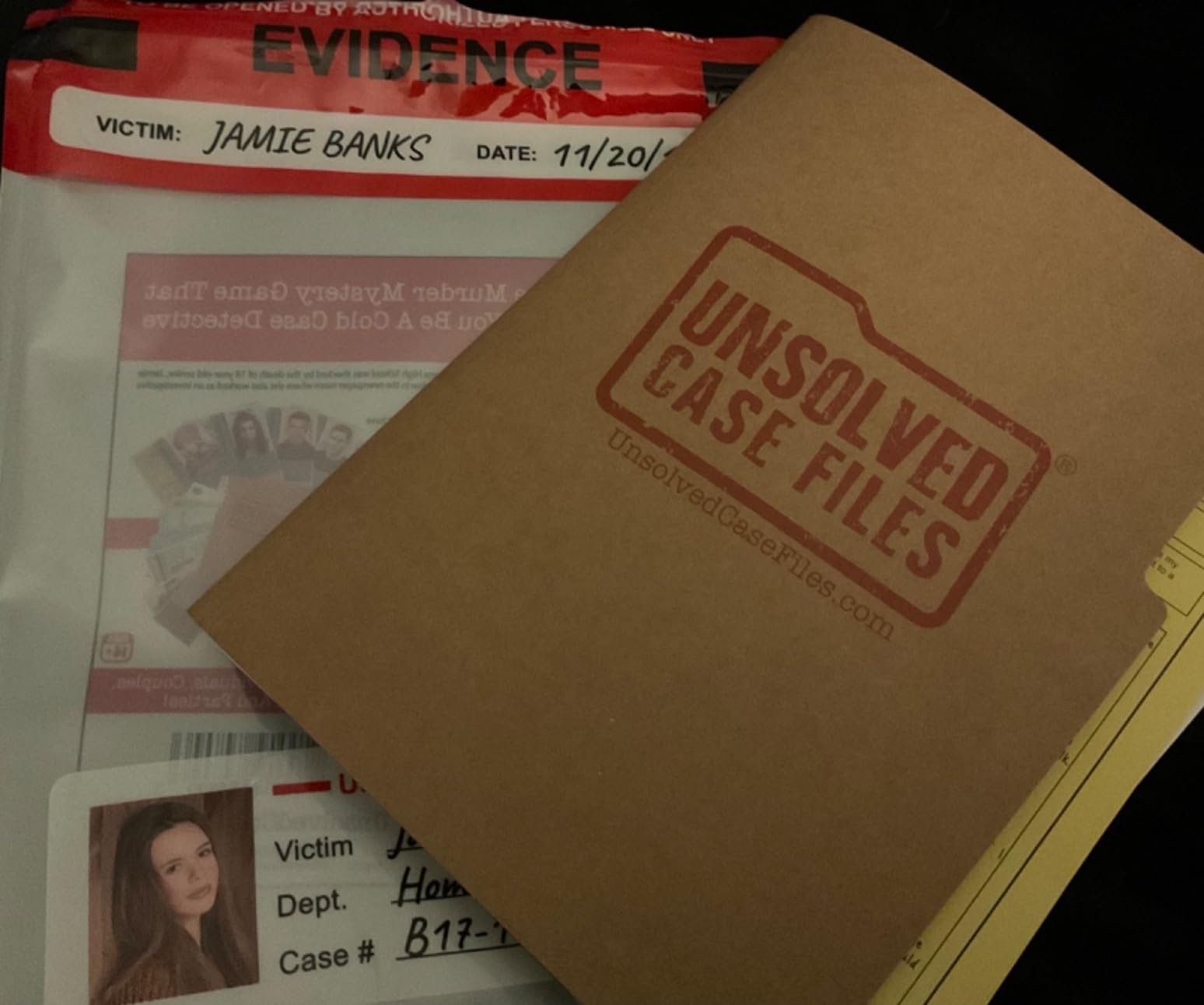 UNSOLVED CASE FILES | Banks, Jamie - Cold Case Murder Mystery Game - Can You Solve The Crime ...