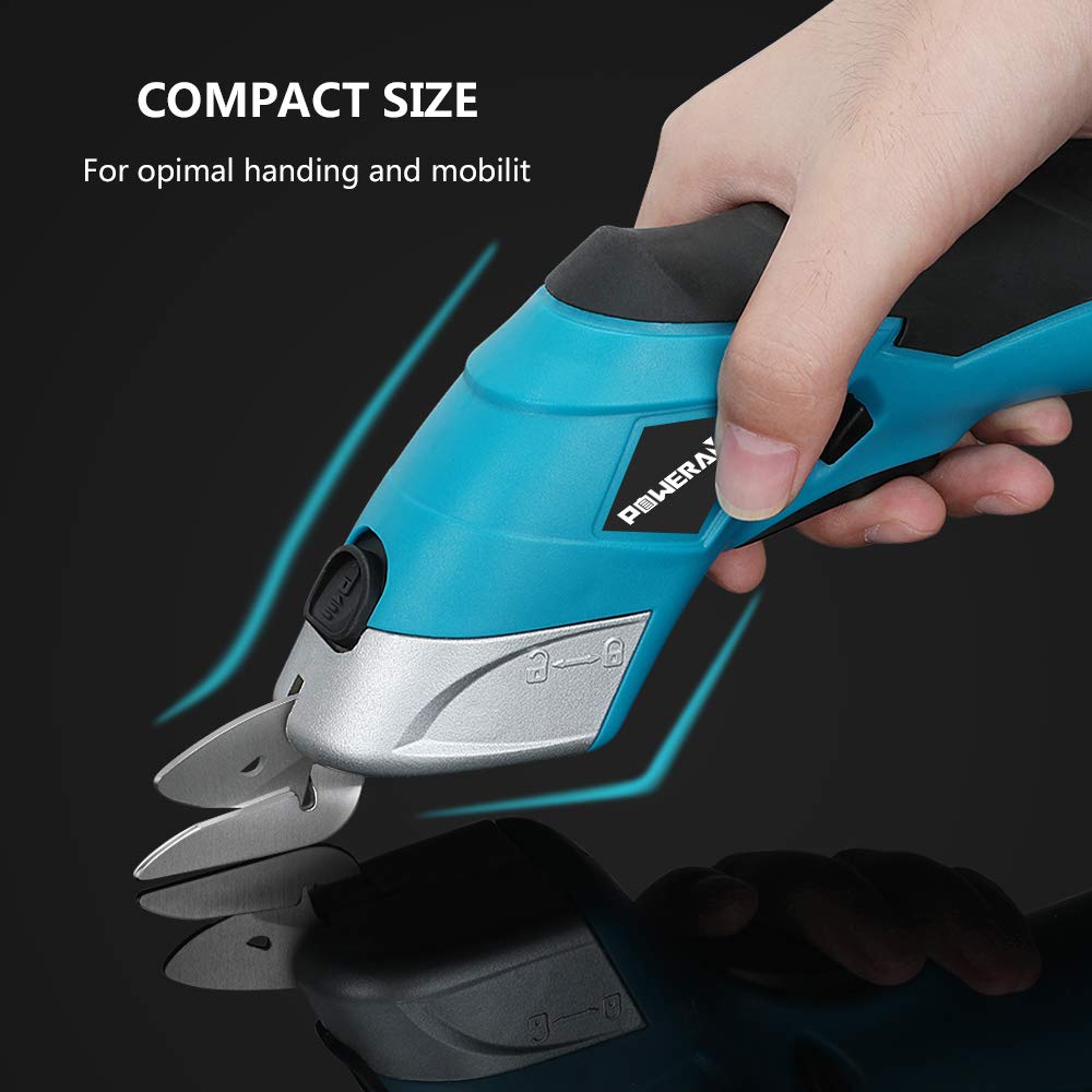 Snapklik.com : POWERAXIS Electric Fabric Scissors - Cordless Cutting Tool