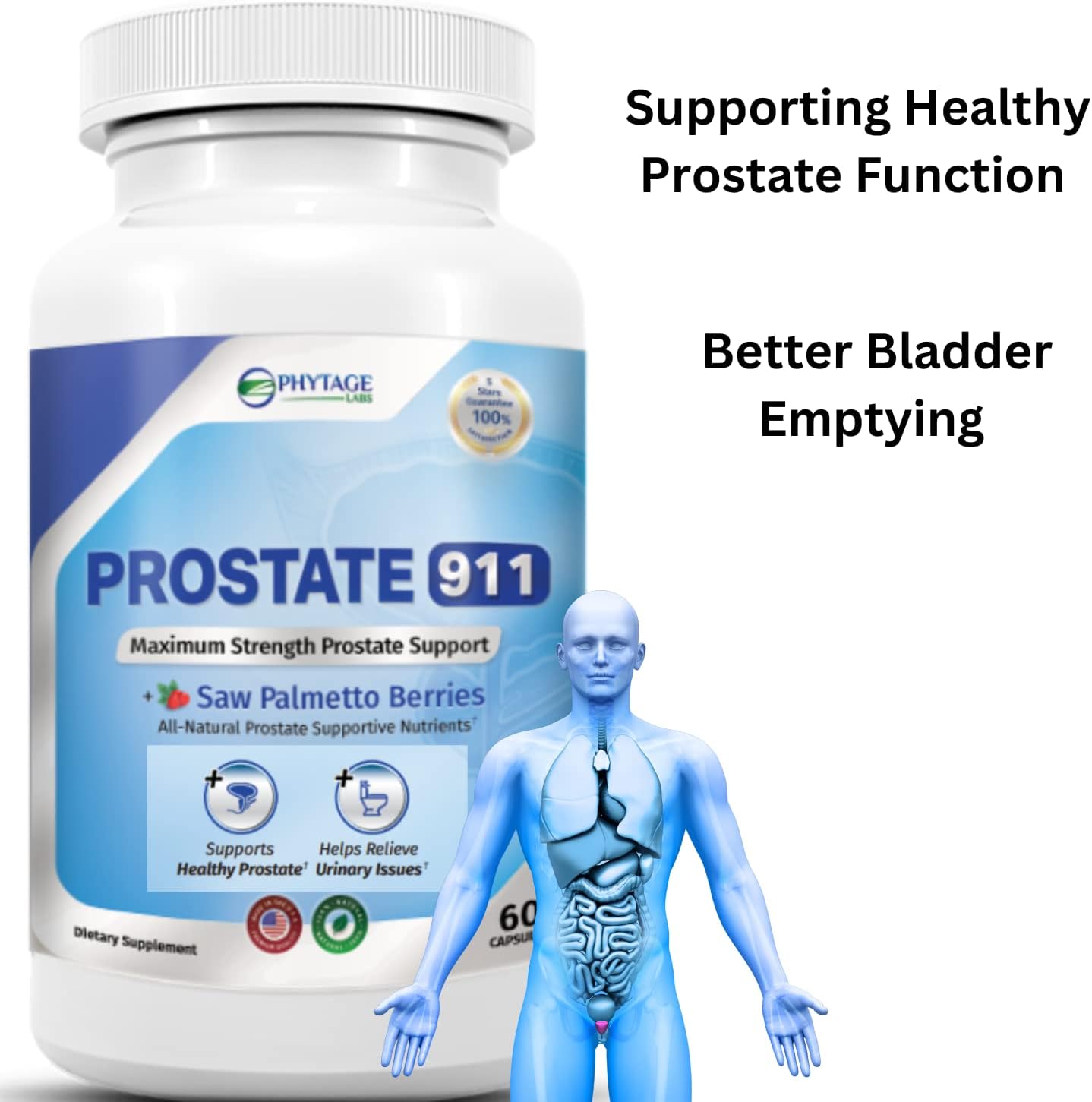 Prostate 911 Suplemento de salud para hombres – Saw Palmetto Support ...